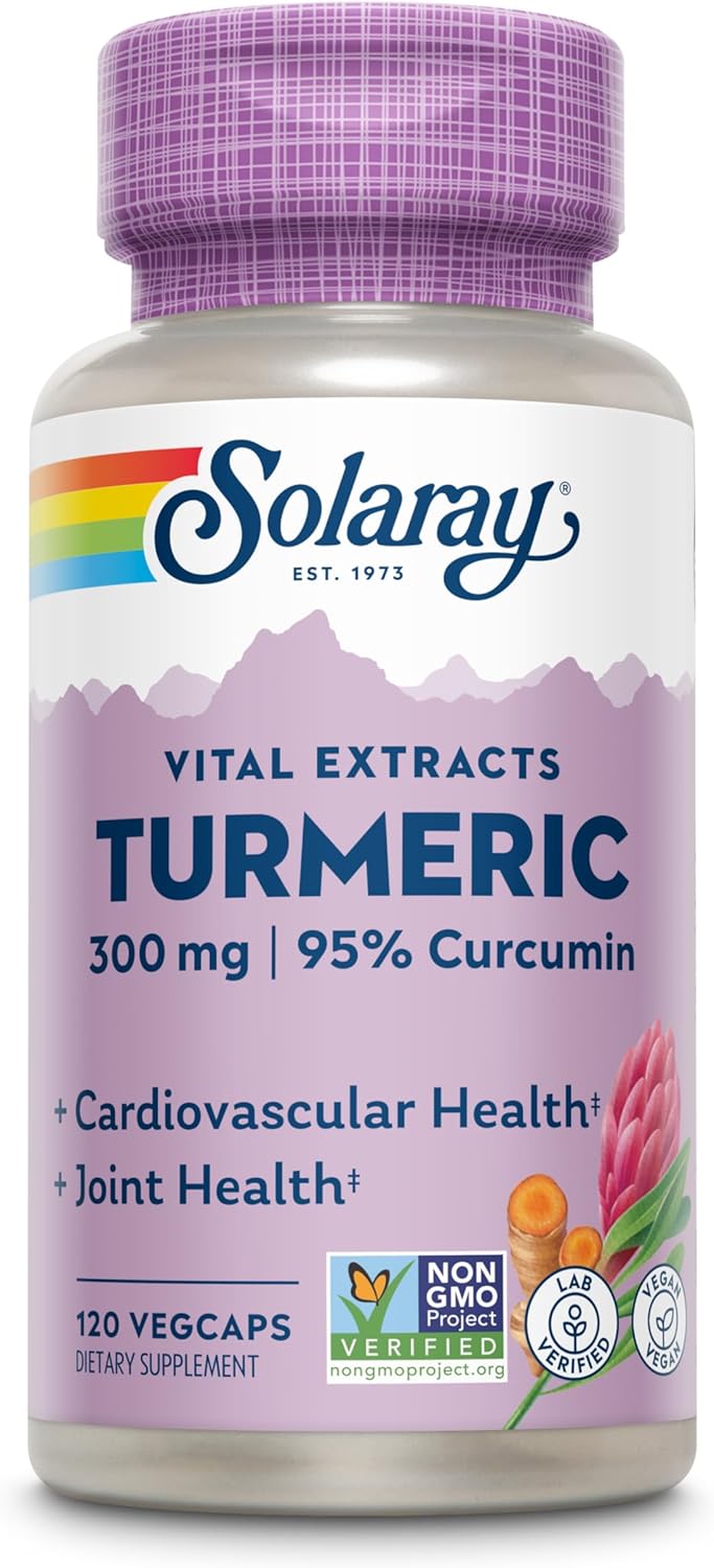 Amazon.com: Solaray Guaranteed Potency Turmeric Root Extract 300 mg ...