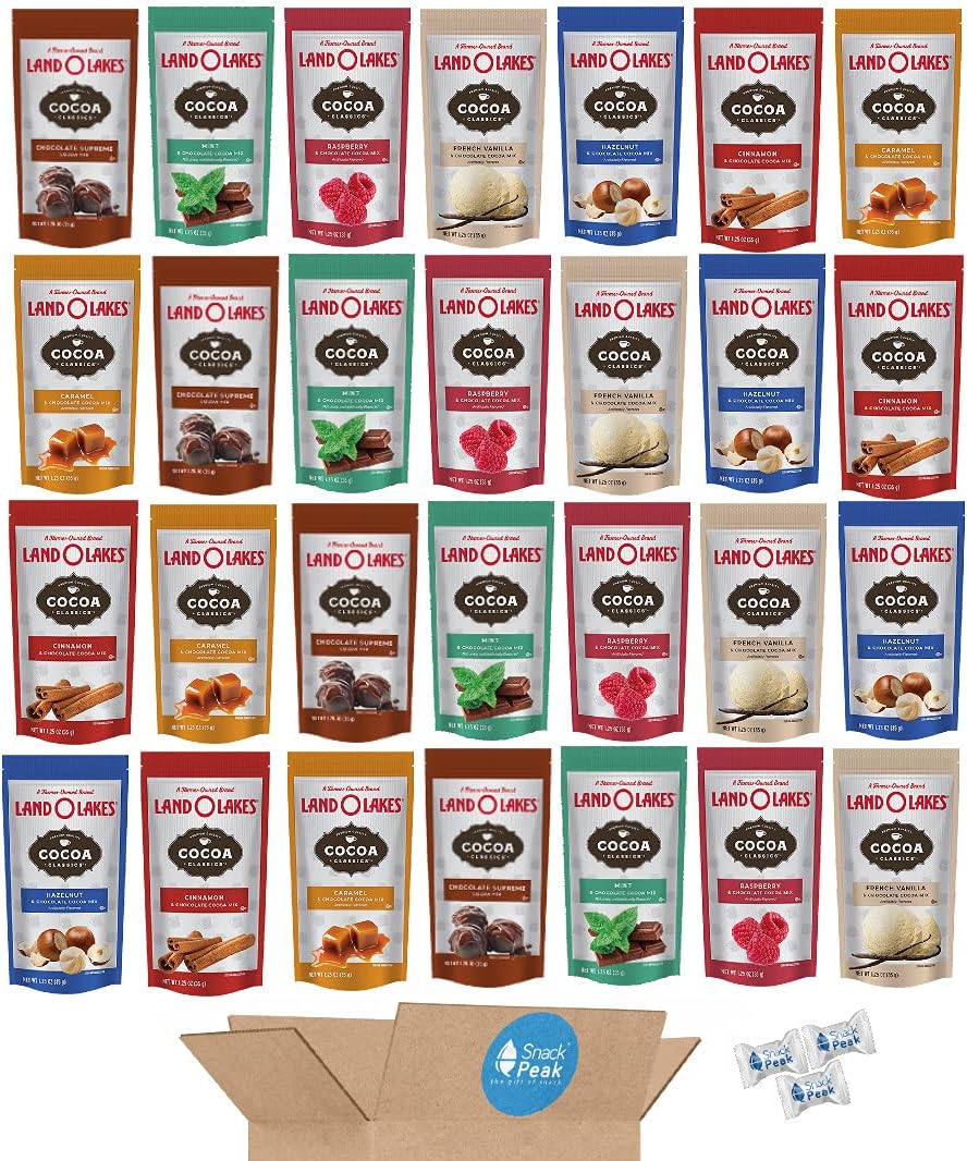 Amazon.com : Land O Lakes Cocoa 34 Packet Assortment Gift Pack - 34 (1. ...