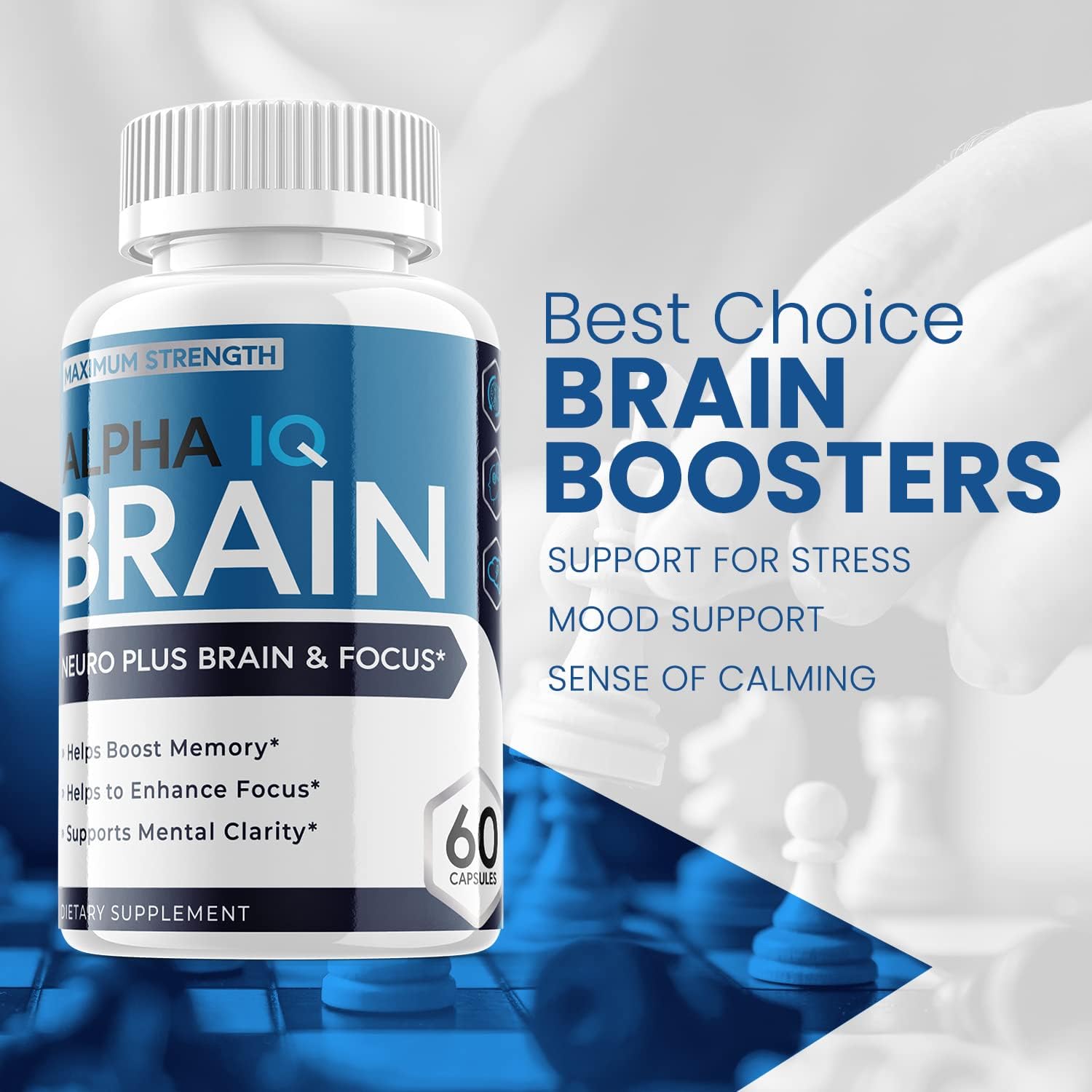 Buy Alpha IQ Brain Advanced Formula Nootropic Supplement Pills (2 Pack) Online at Lowest Price ...