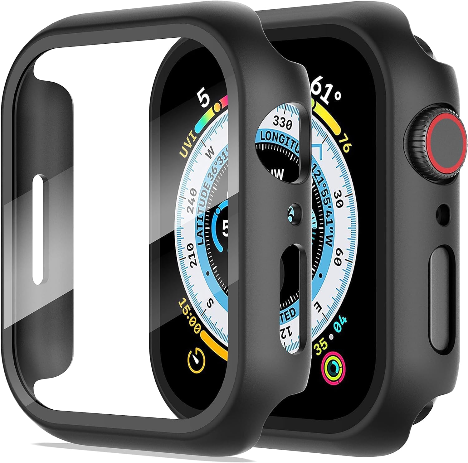 [2 Packs] Apple Watch Case for Apple Watch Series 9/8/7, LYSYOL Apple ...