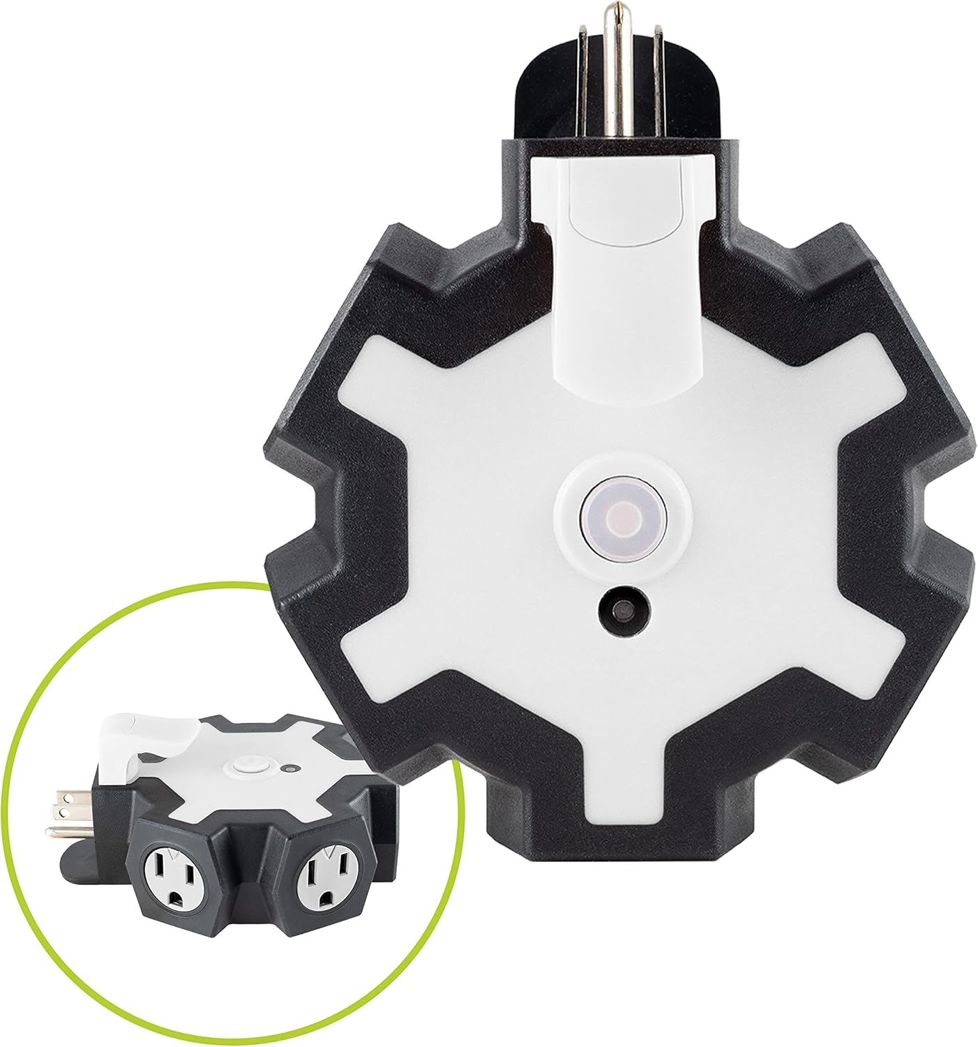 Philips Heavy Duty 5-Outlet Grounded Outdoor Tap with Power Indicator ...