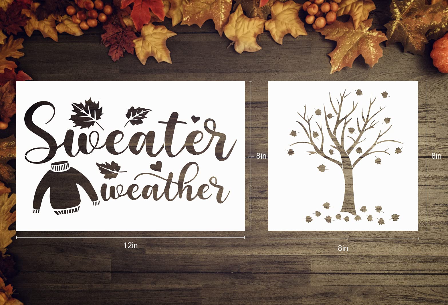 Stencils For Glass Autumn