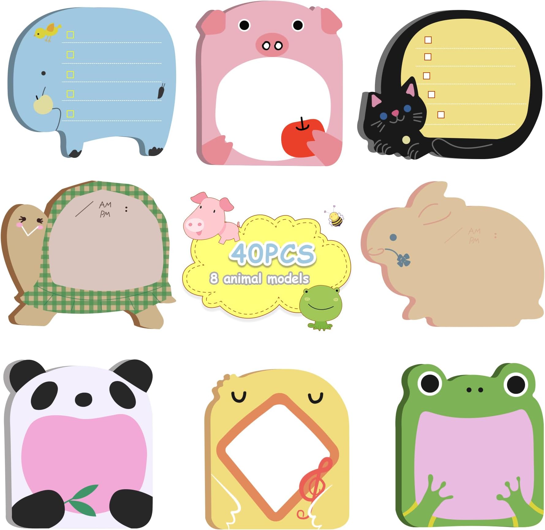 32 Packs Cute Kids Sticky Notes Set - Small Pastel Sticky Notes per ...