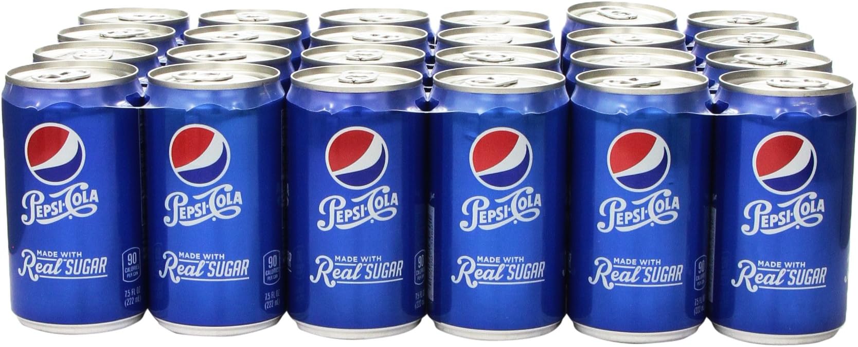 Amazon.com : Pepsi Real Sugar Soda, 12 Fl oz Cans, (12 Pack), Cola ...