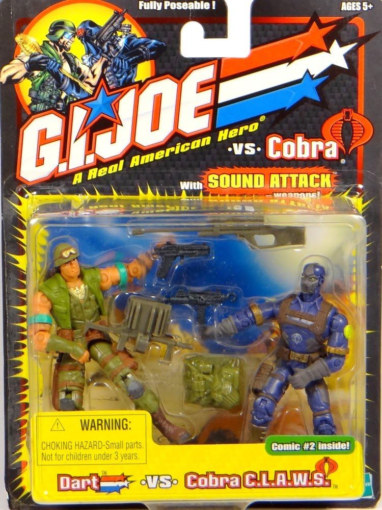 Amazon.com: GI Joe vs Cobra: Dart v.s. Cobra C.l.a.w.s. : Toys & Games