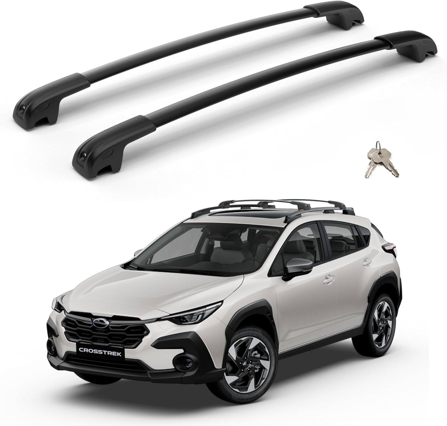 300Lbs Roof Rack Cross Bar Heavy Duty for 2024 2025 2026 Crosstrek (Not ...