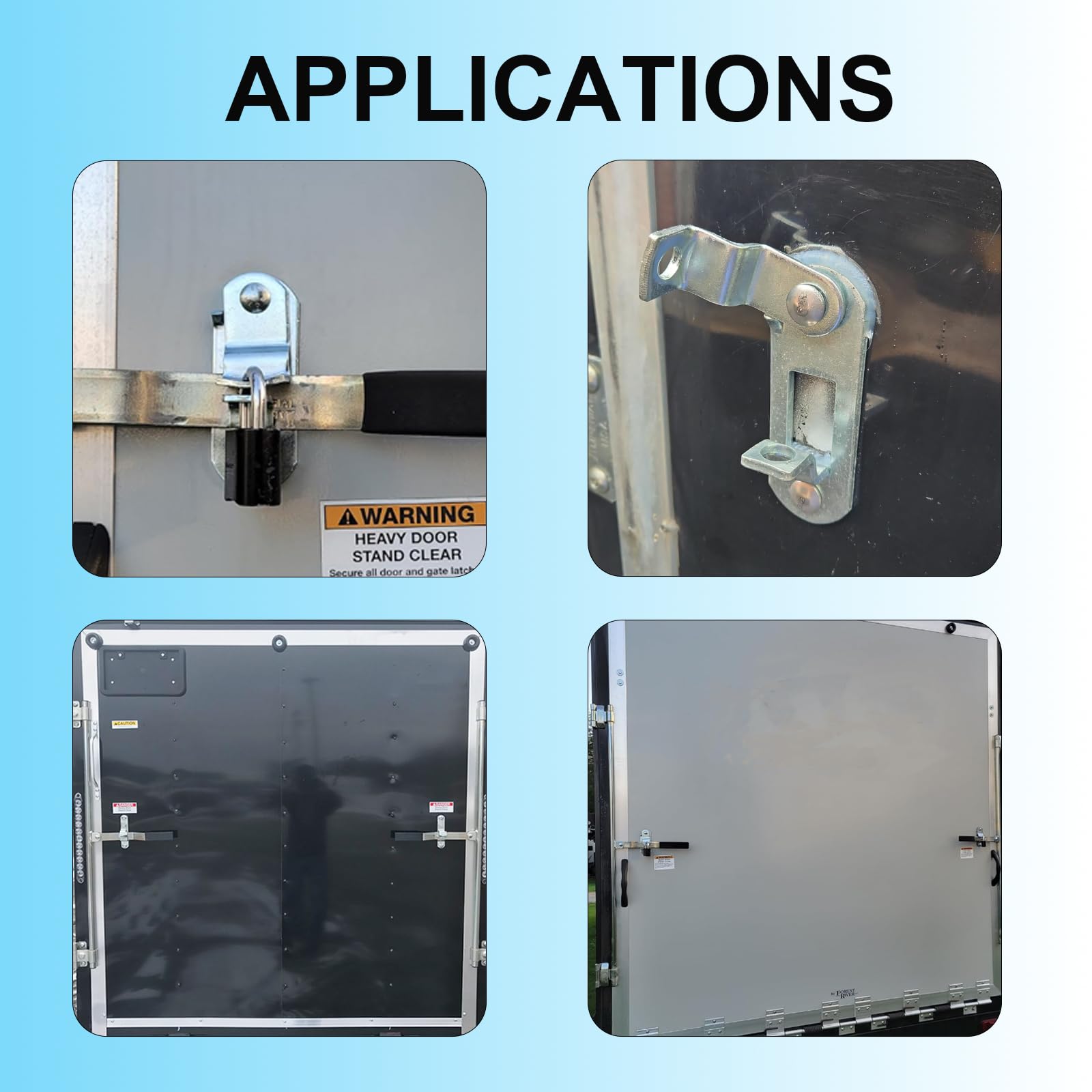 Snapklik.com : EJYTRVT Cargo Trailer Door Latch, Trailer Hasp, Trailer ...