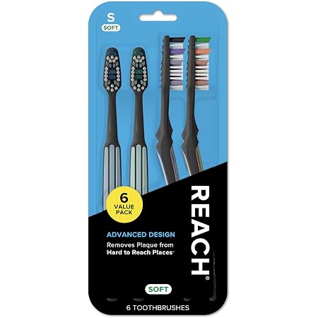 Amazon.com: Reach Advanced Design Toothbrush with Toothbrush Cap ...