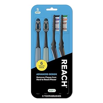 Amazon.com : Reach Advanced Design Toothbrush with Toothbrush Cap ...