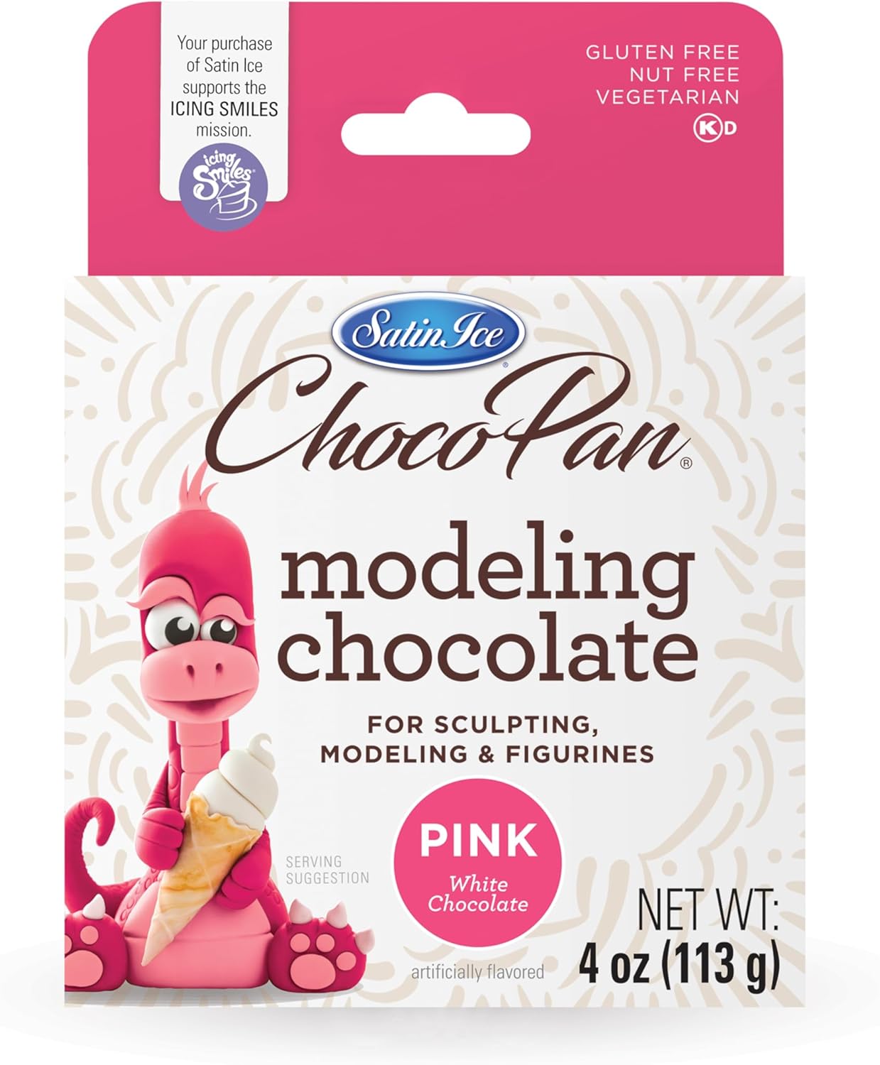 Amazon.com: Satin Ice Chocopan Pink Modeling Chocolate, 4 Ounce ...