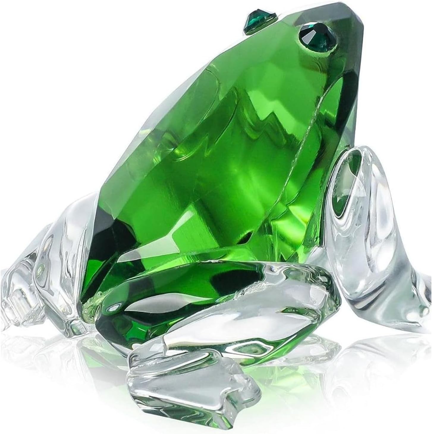 Amazon.com: gifthub Crystal Frog Glass Art Statue Crystal Frog ...