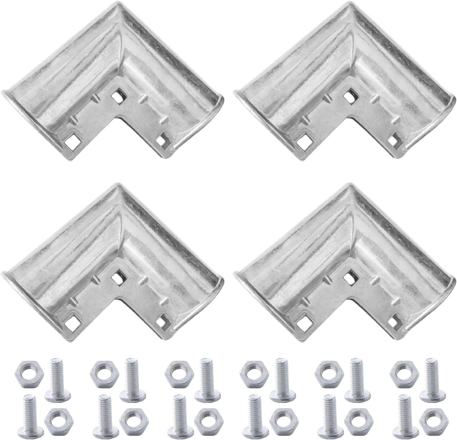 Amazon.com: 4 Pcs Aluminum Chain Link Fence Gate Corners, Chain Link ...