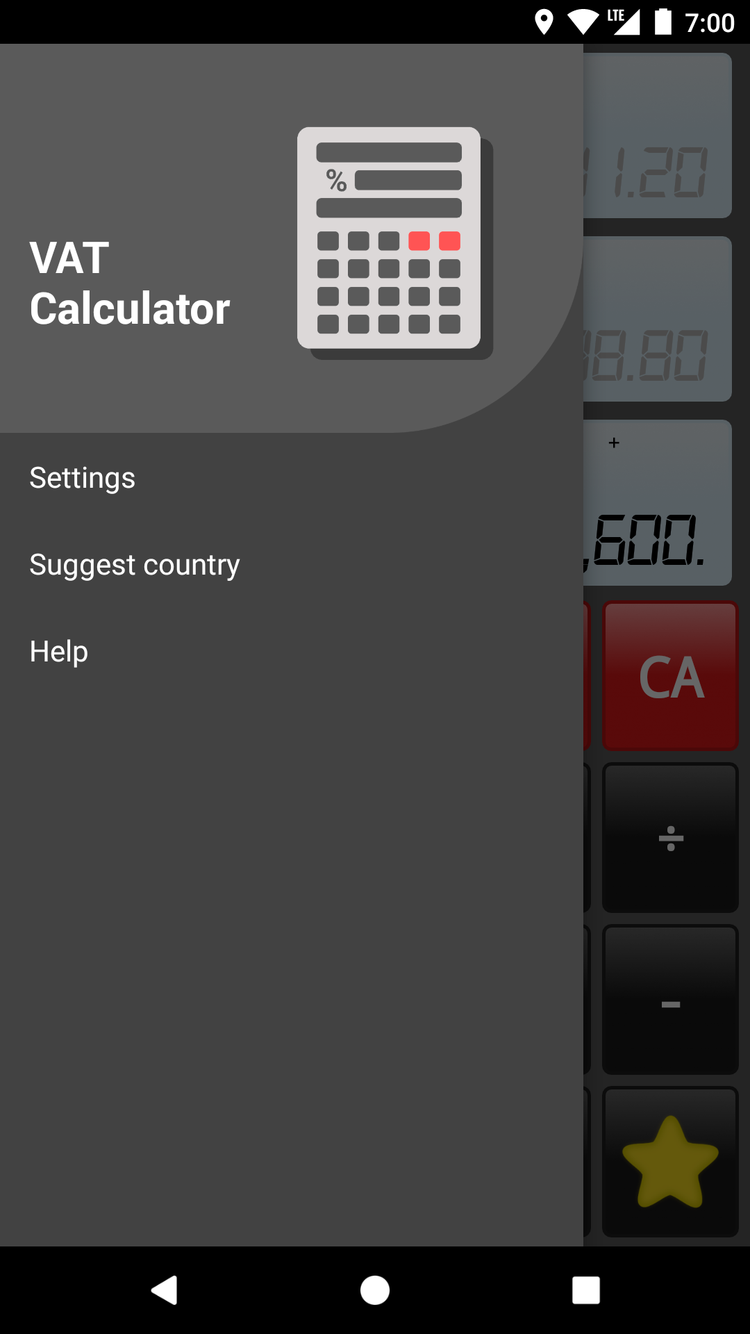 VAT Calculator - App on Amazon Appstore