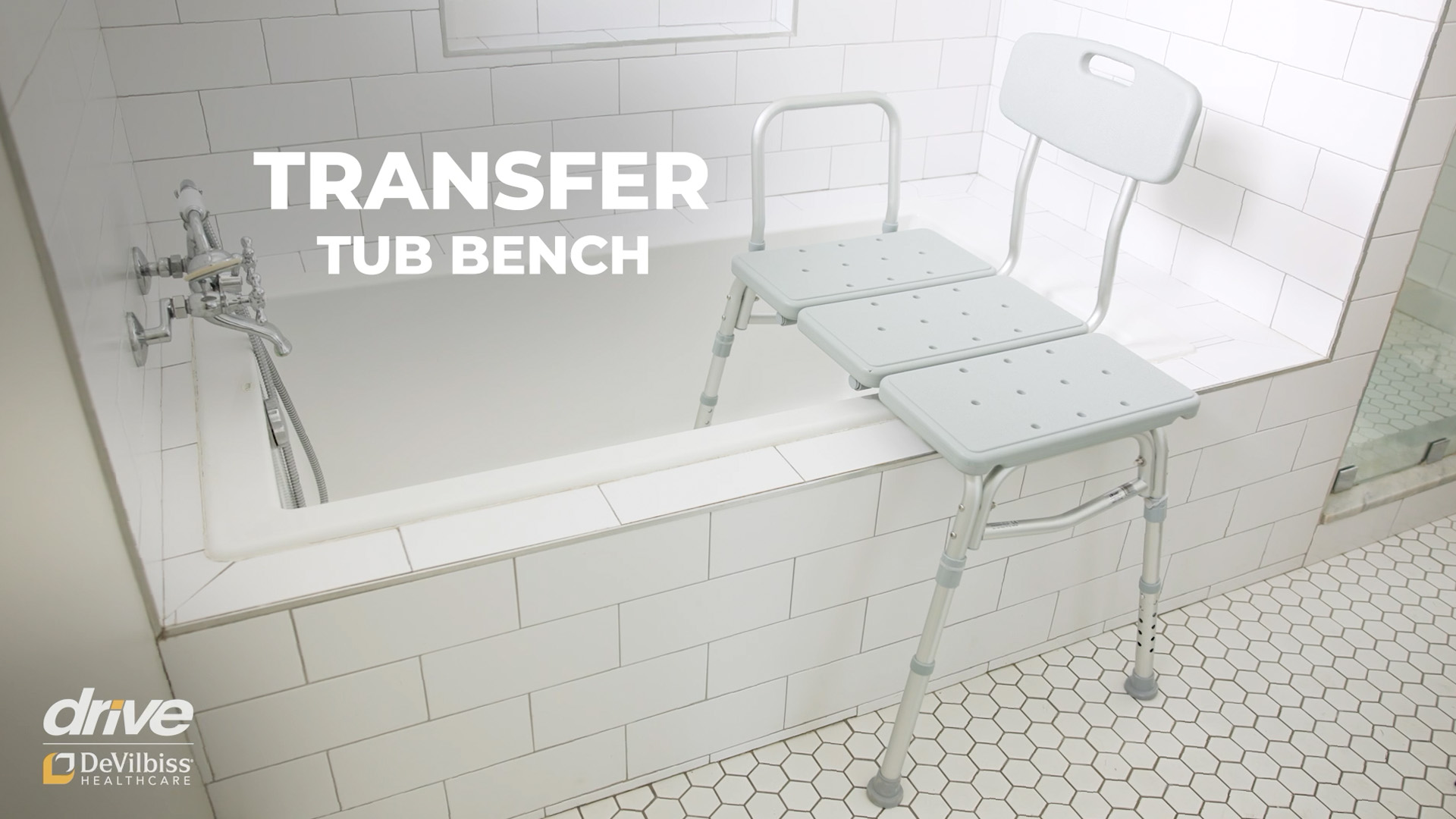 Watch Drive Medical Tub Transfer Bench For Bathtub on Amazon Live