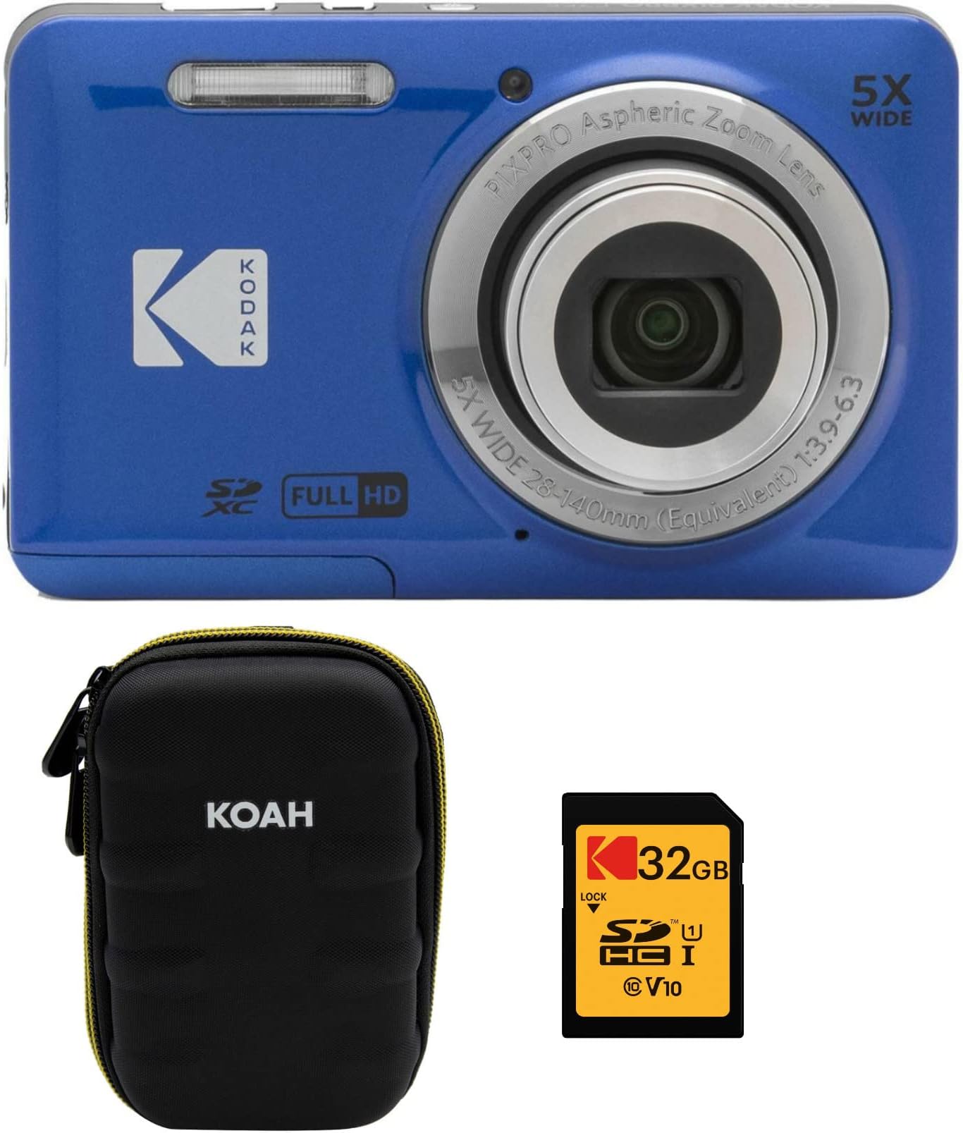 Amazon.com : Kodak PIXPRO Friendly Zoom FZ53-RD 16MP Digital Camera ...