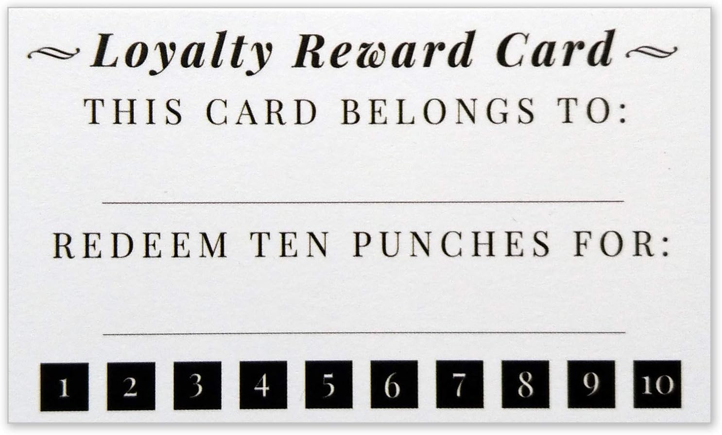 Amazon.com : 200 Pieces Reward Punch Cards Customer Loyalty Cards ...