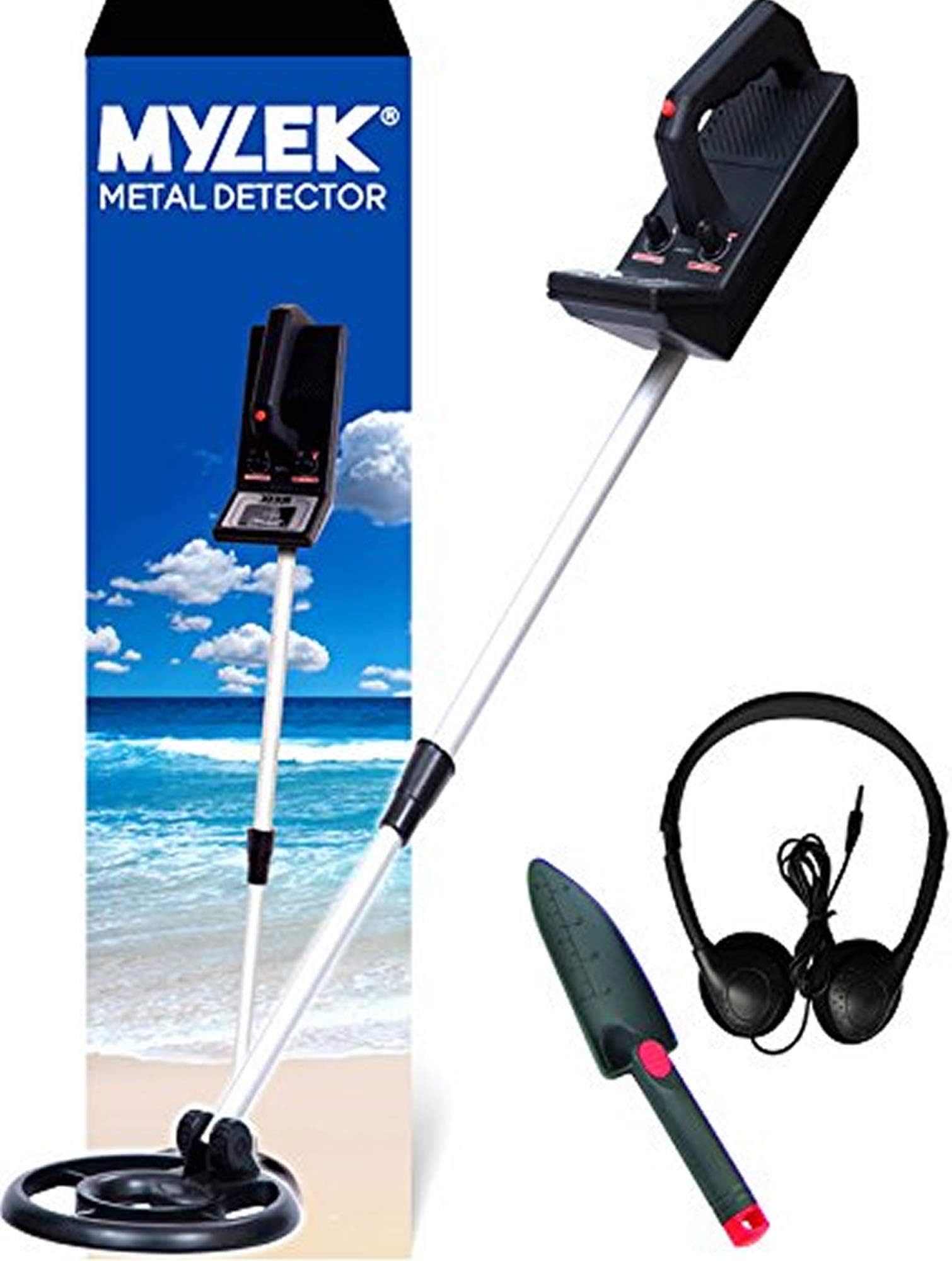 MYLEK Metal Detector Kit Height Adjustable With Waterproof Search Coil ...