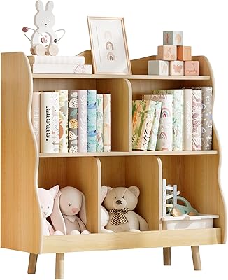 Amazon.com: LATIBELL 3 Tier Kids Bookshelf and Toy Storage, Kids Book ...