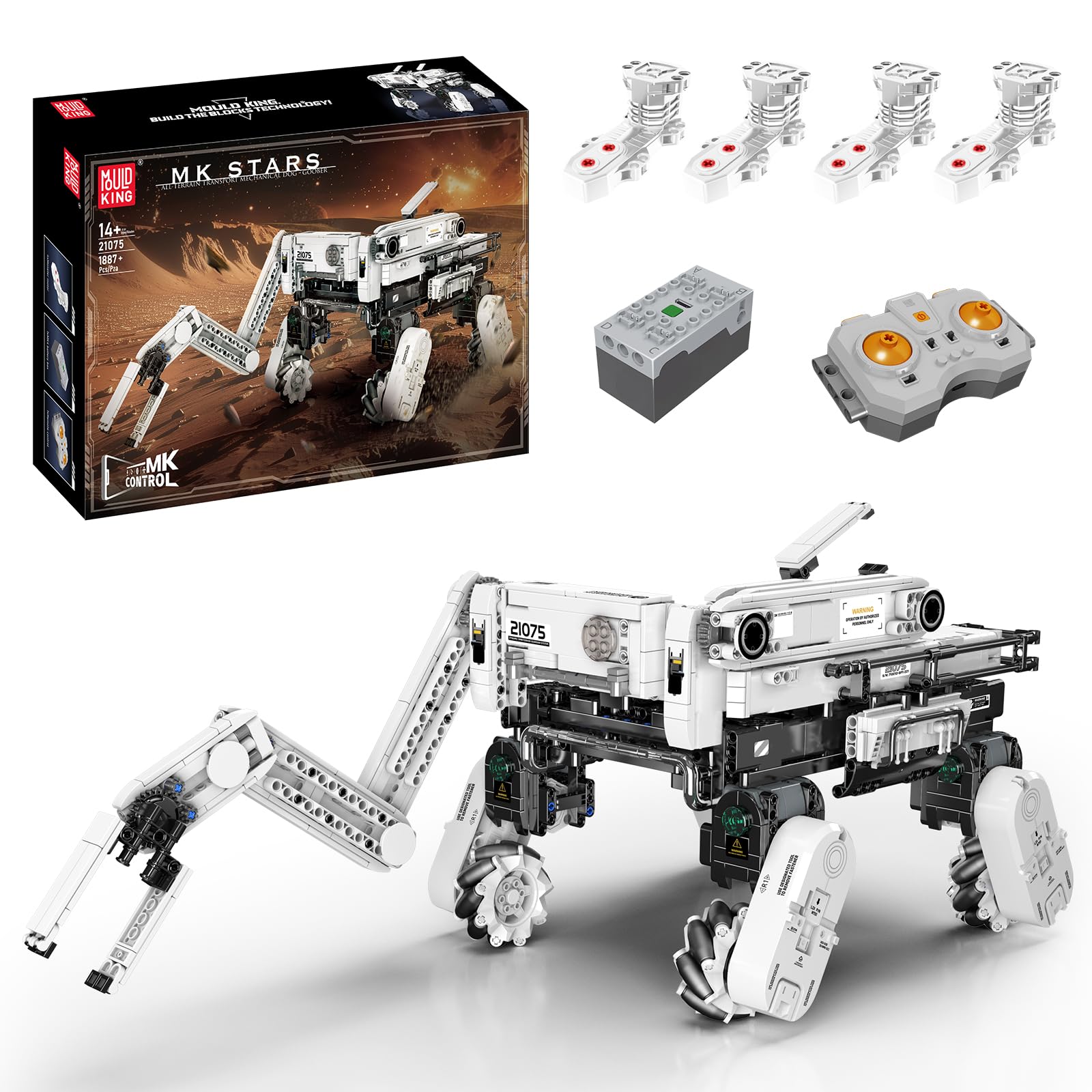 Amazon.com: Mould King 21075: A Cutting-Edge Robot Kit Designed for ...