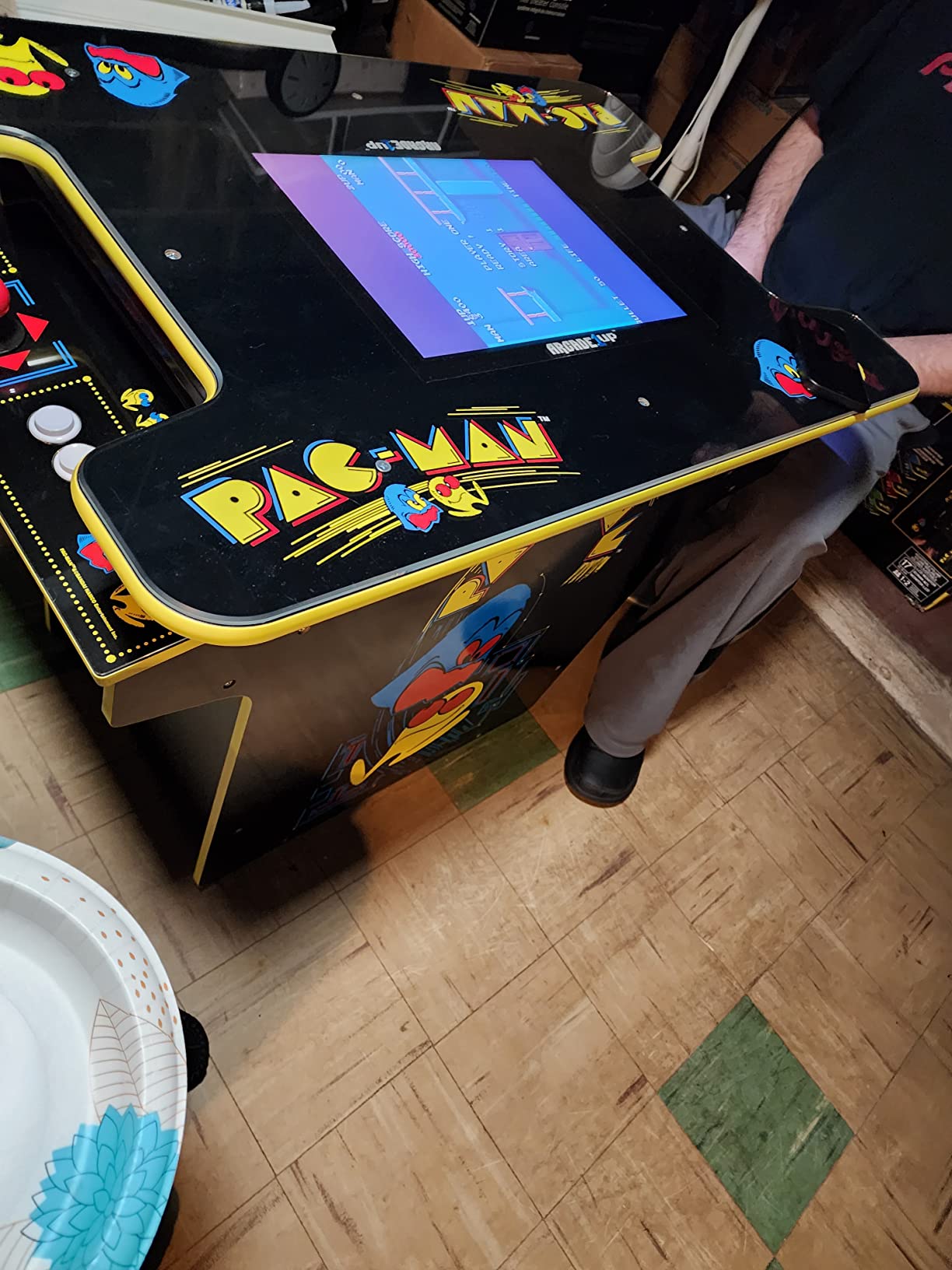 $19/mo - Finance Arcade1Up PAC-MAN Head-to-Head Arcade Table with 12 ...