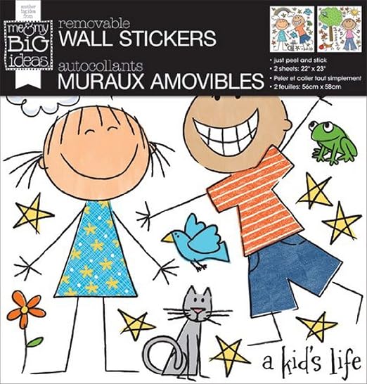 Amazon.com: me & my BIG ideas Removable Wall Sticker, A Kid'S Life : Baby