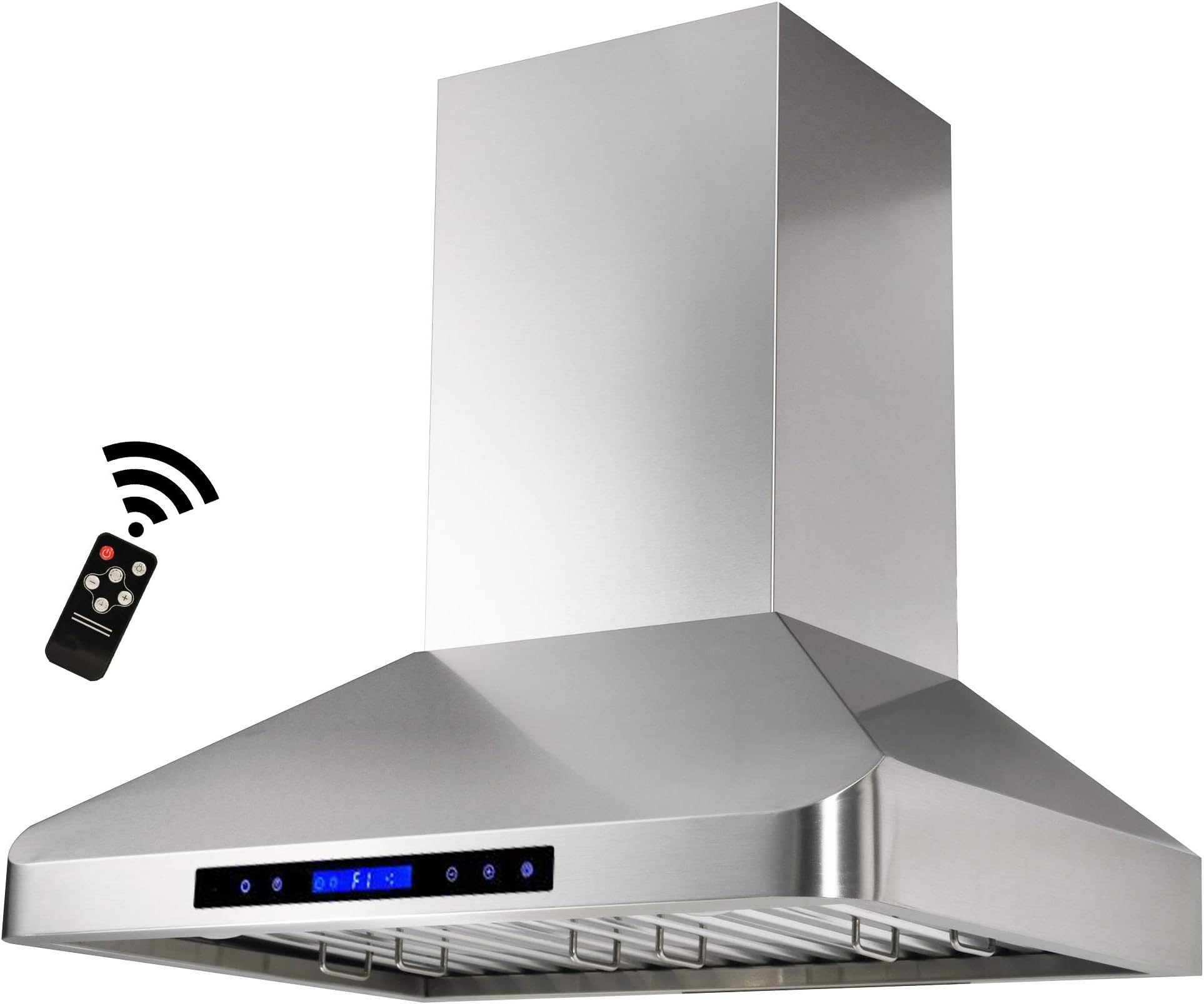 ROXON 900 CFM 30 Inches Wall Mounted Range Hood Kitchen Exhaust Fan ...