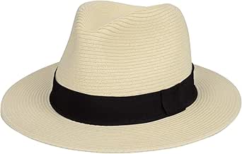 MAYLISACC Chapeaux de soleil pour hommes à large bord Chapeau Panama ...