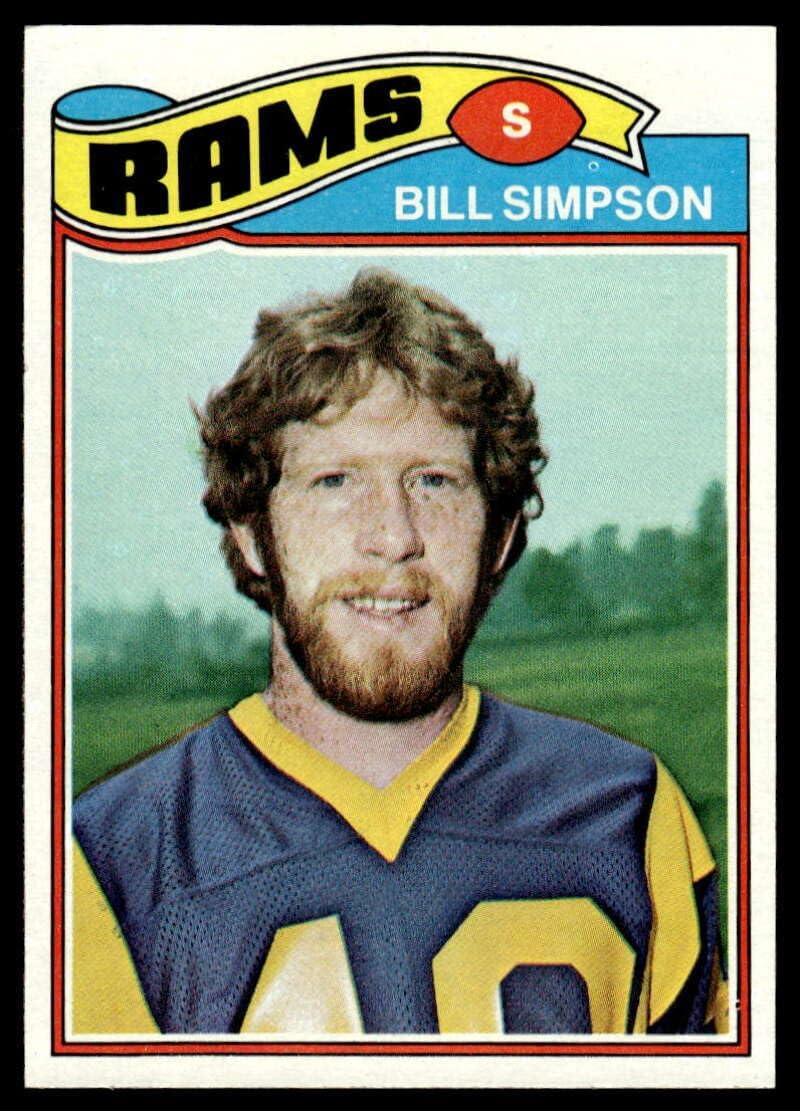 Amazon.com: Football 1977 Topps #406 Bill Simpson Rams : Collectibles ...