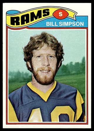 Amazon.com: Football 1977 Topps #406 Bill Simpson Rams : Collectibles ...