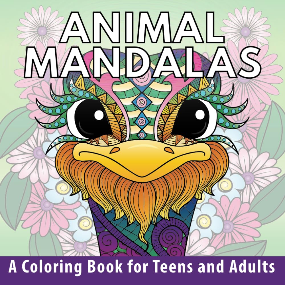 Amazon.com: Animal Mandalas: Animal Mandalas Coloring Book for Adults ...