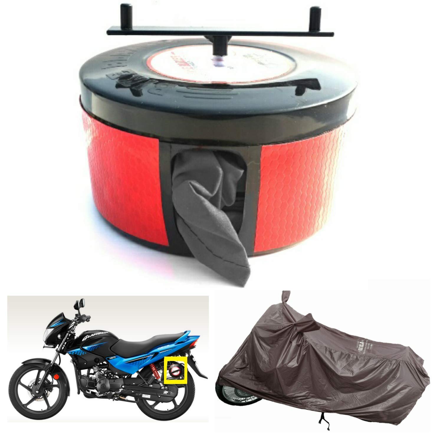 BIKEBLAZER Semi-Automatic Full Body Bike Cover | Compatible for All ...