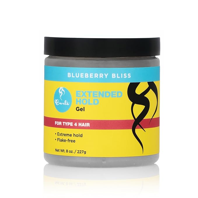 Amazon.com : Curls Blueberry Bliss Extended Hold Gel - 8 oz, Flake-Free ...