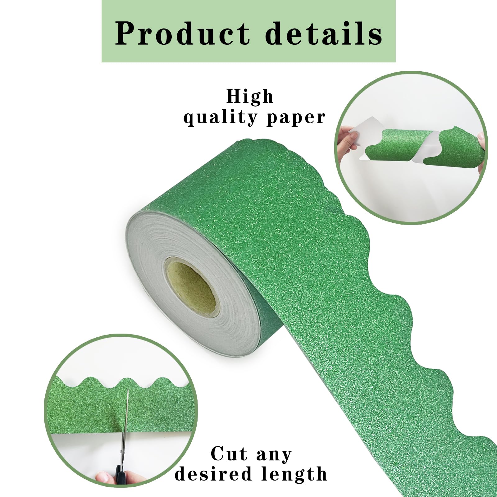 Snapklik.com : 65Feet Bulletin Board Borders, Shine Scalloped Borders ...