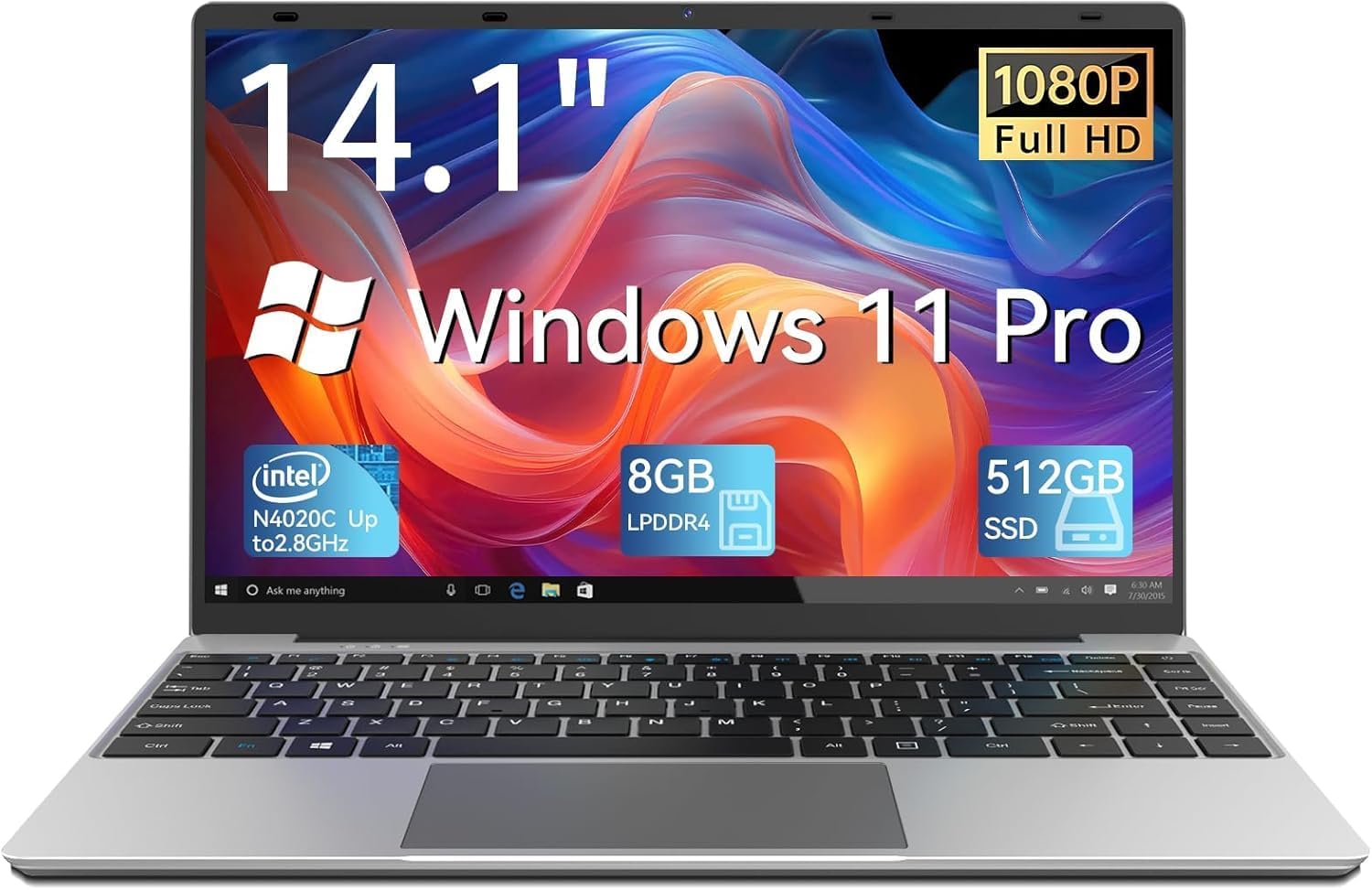 Amazon.com: BLUEING 14" FHD Lightweight Laptop, Intel Celeron N3350 ...