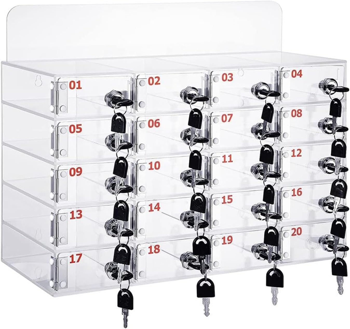 LVRUIEDS Mobile Phone Storage, Personal Storage Box With 12/15/20/25/30 ...