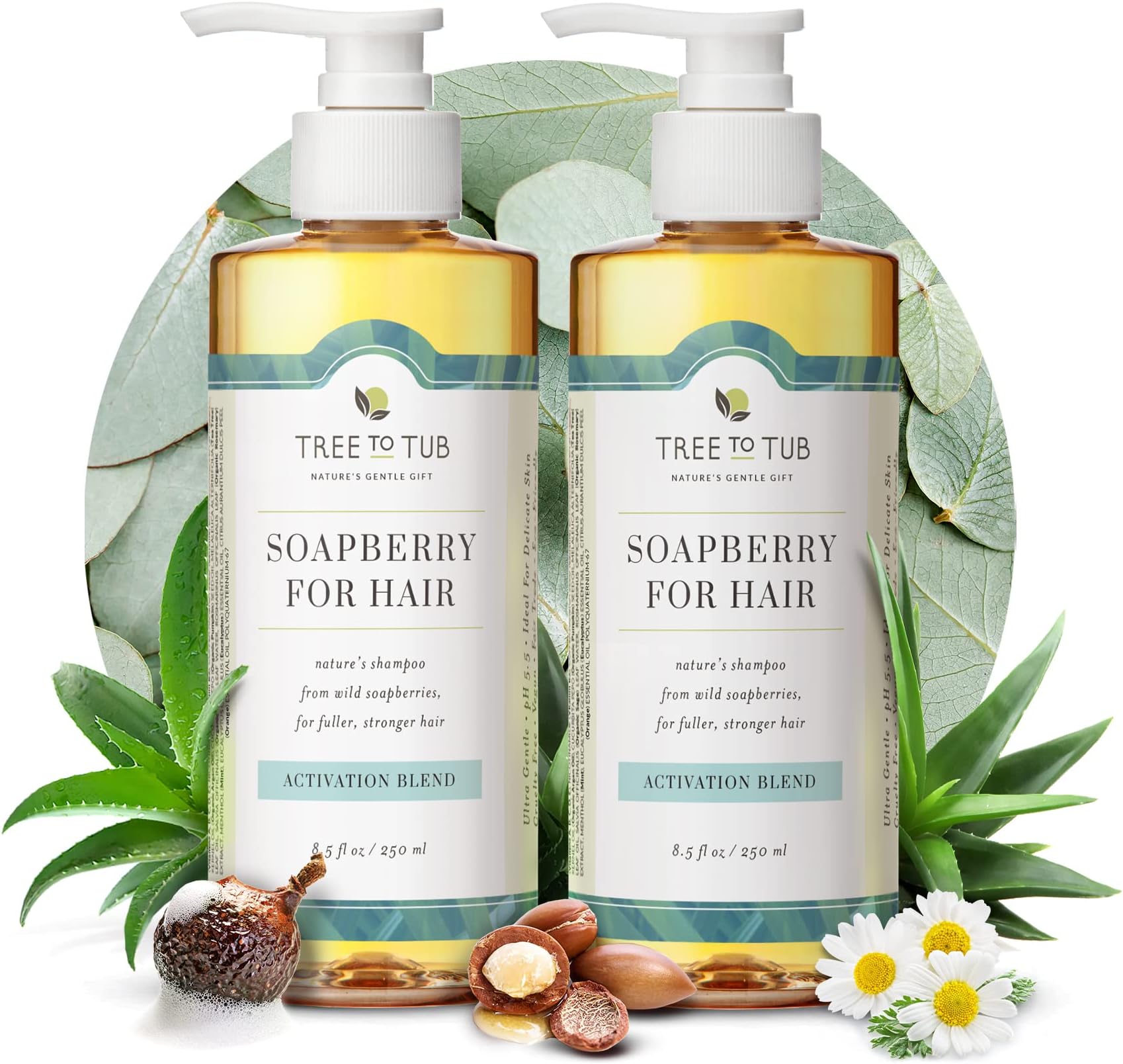 Amazon.com : Tree to Tub Biotin Fine Hair Thickening Shampoo for ...