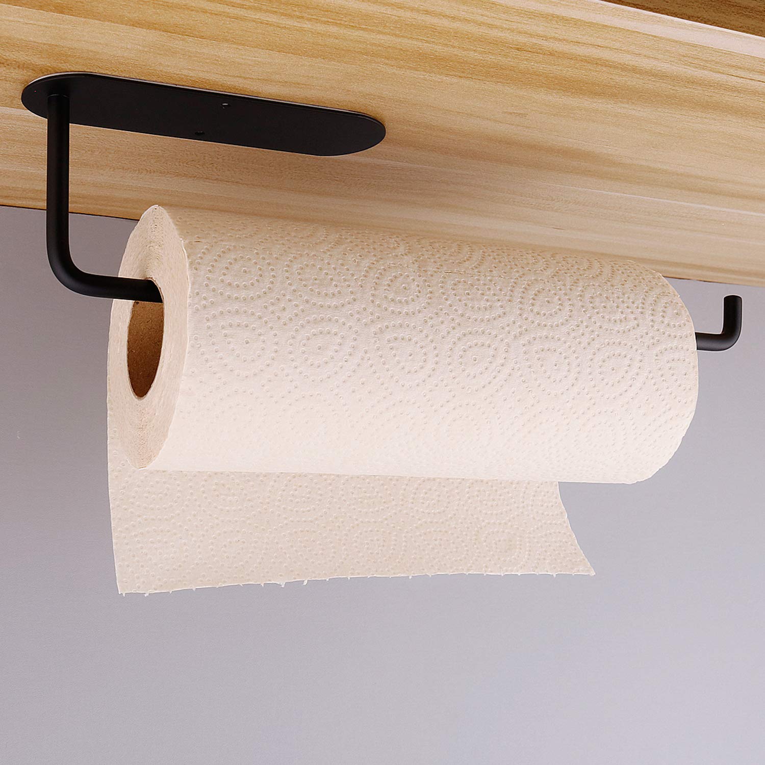 Kitchen Roll Paper Holder Under Cabinet, TCHEER Self Adhesive Stainless ...