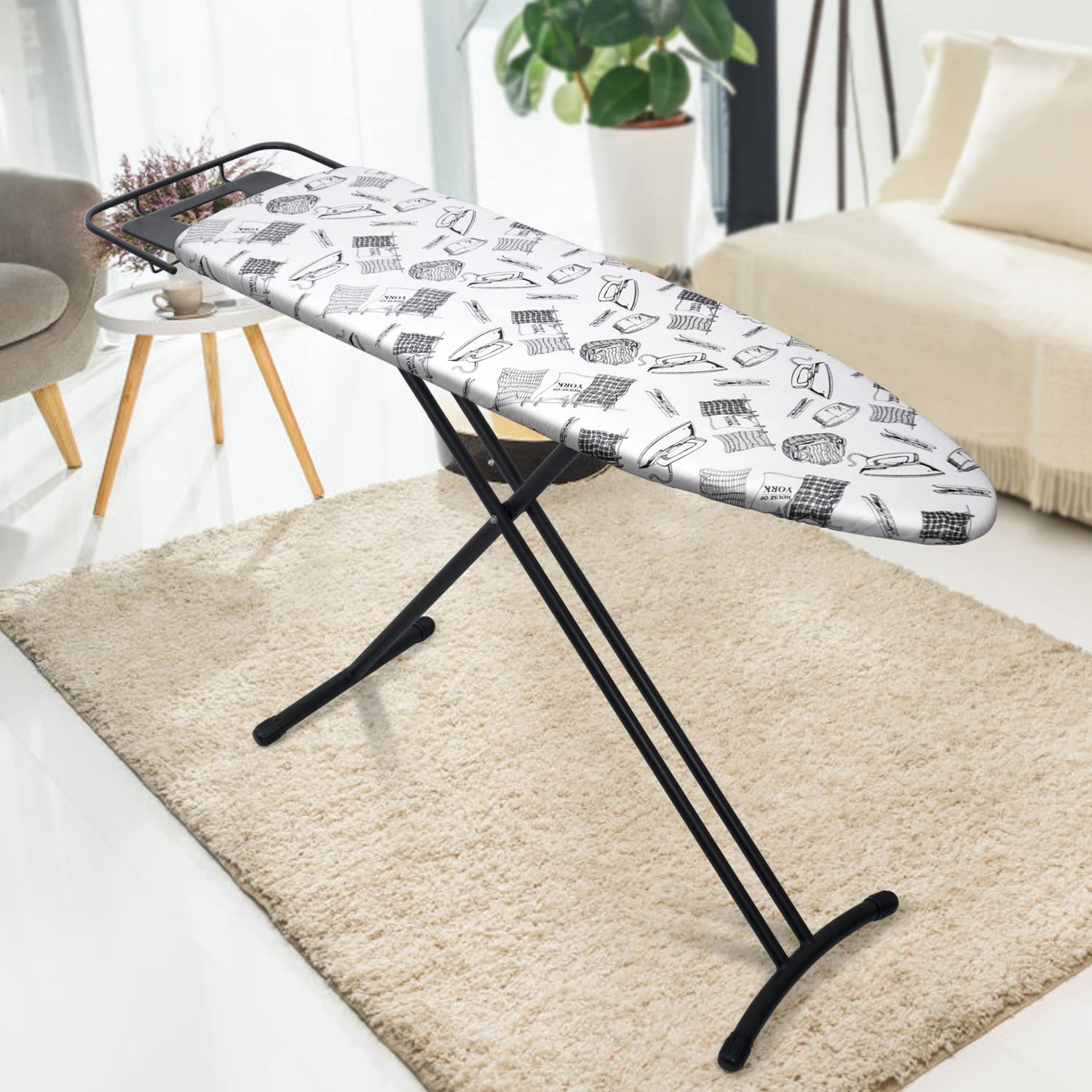 Snapklik.com : Duwee 15x48 Inch Heat Resistance Metallic Ironing Board ...