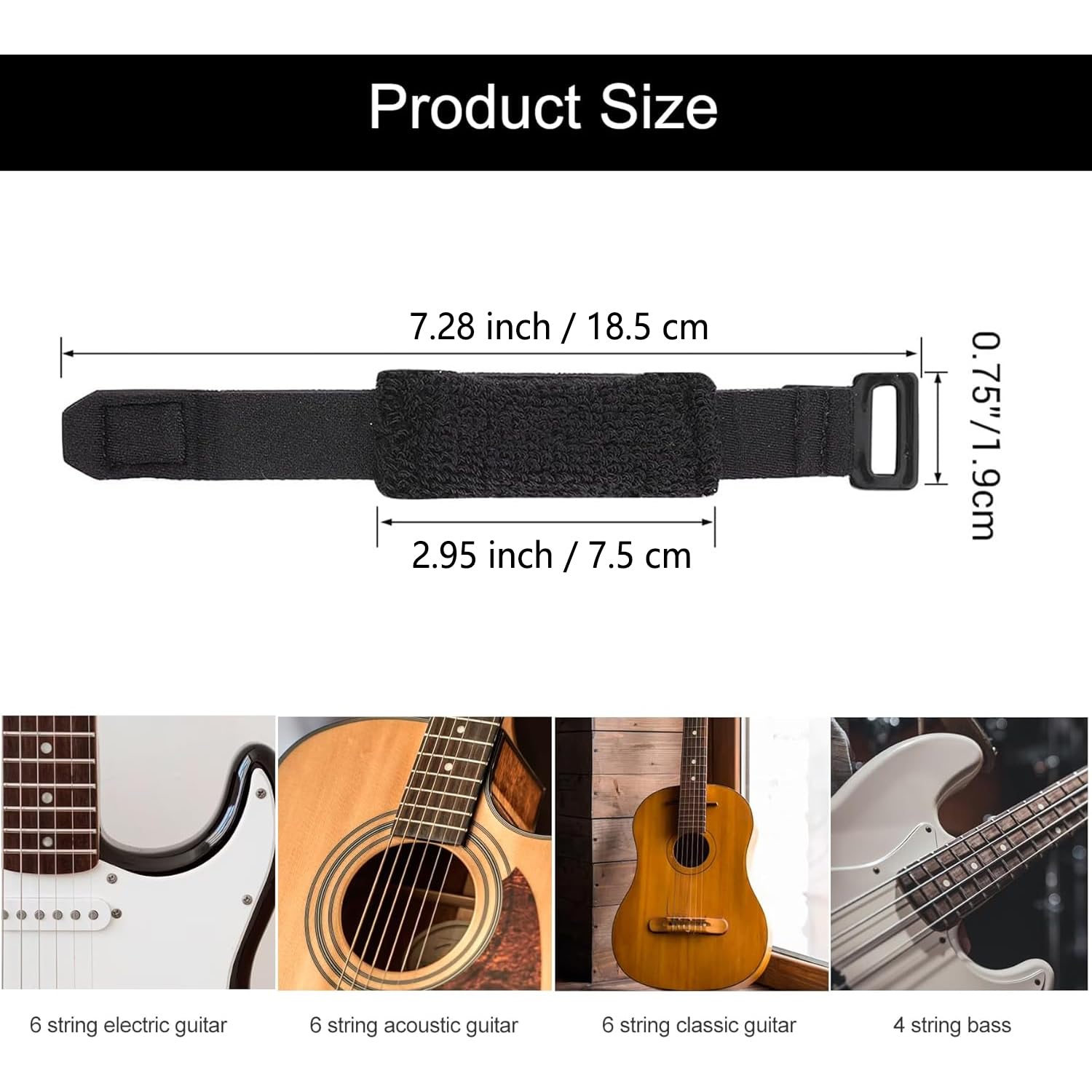 Snapklik.com : Rockhouse Guitar String Mute Dampener, Electric Guitar ...