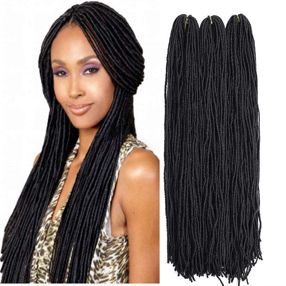 Goddess Locs Crochet Hair Micro Sister Straight Braids 18inch Mini ...