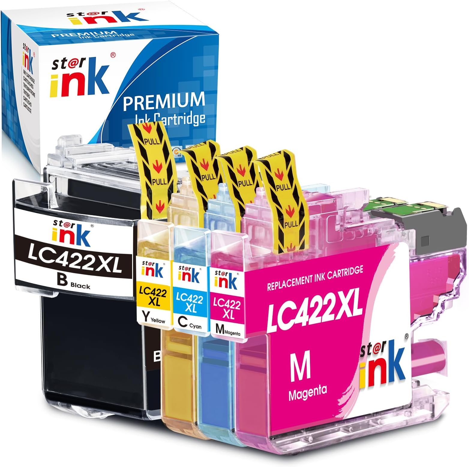 LC422 LC422XL Cartouche d'encre Compatible pour Brother LC422 LC422XL ...