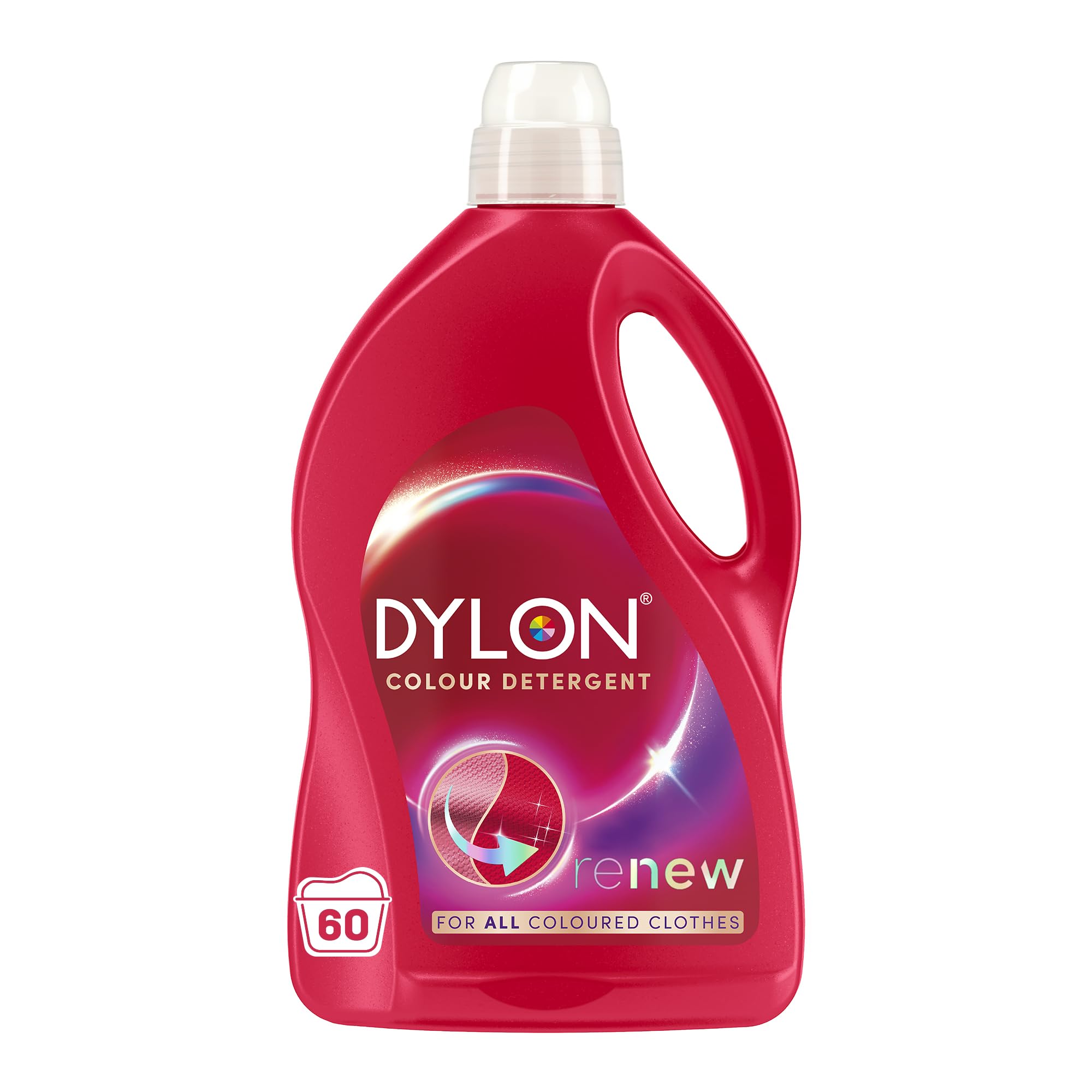 Dylon Colour Detergent (60 Wash Loads), Liquid Laundry Detergent for ...
