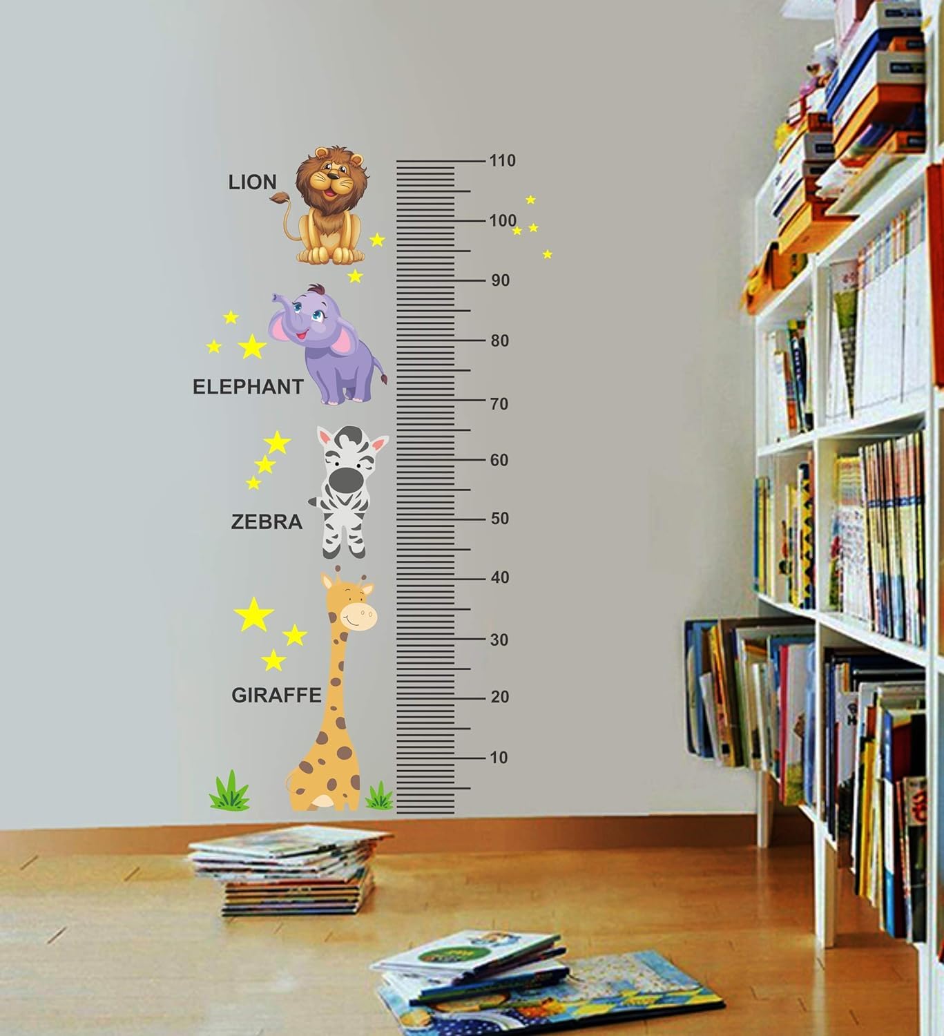 CreativeEdge Kids Height Chart Wall Sticker PVC Vinyl (94 cm x 50 cm ...