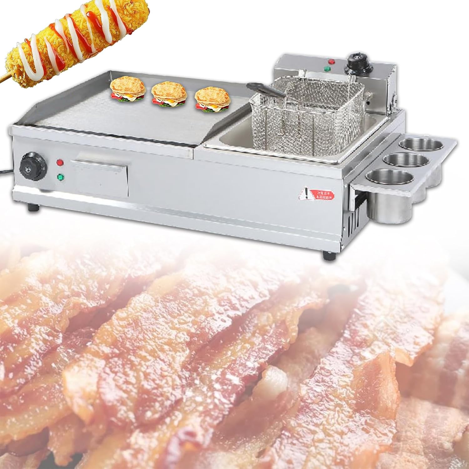 Amazon.com: Electric Griddles Large, Griddle Flat Top Grill with Deep ...