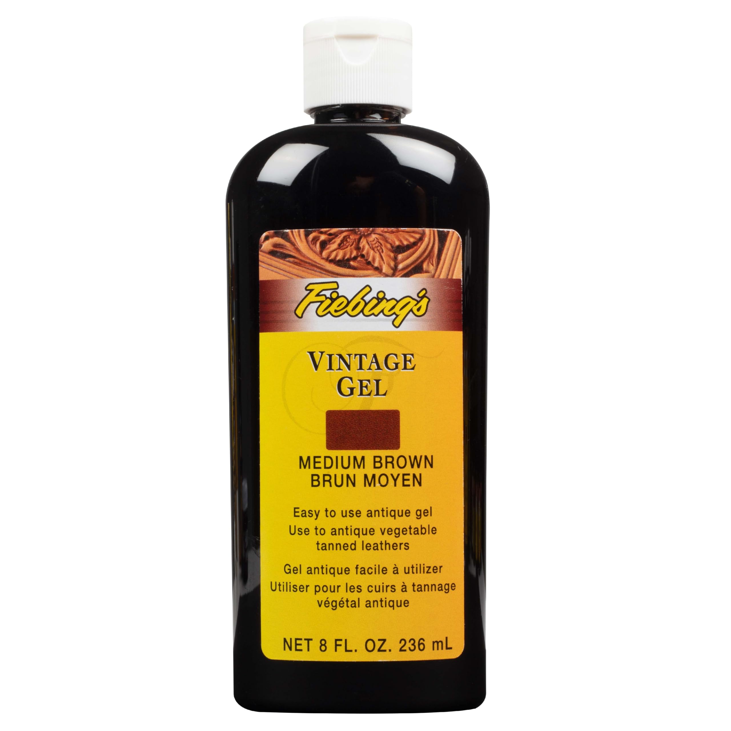 Amazon.com: Fiebing's Vintage Gel (8 oz, Medium Brown) - Antiquing ...