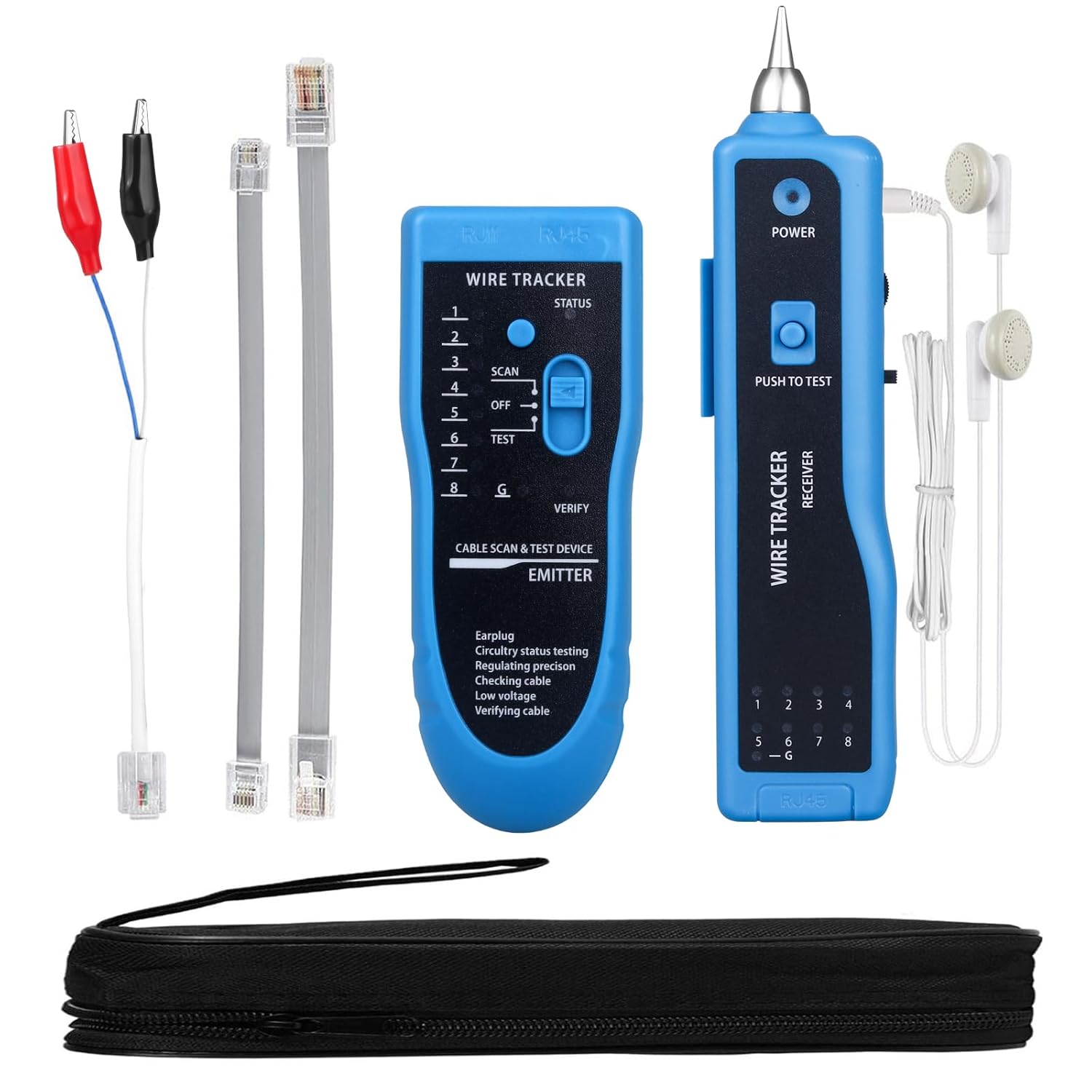 Cable Tracer Ethernet Network Cable Tester RJ45 RJ11 - Wire Toner ...