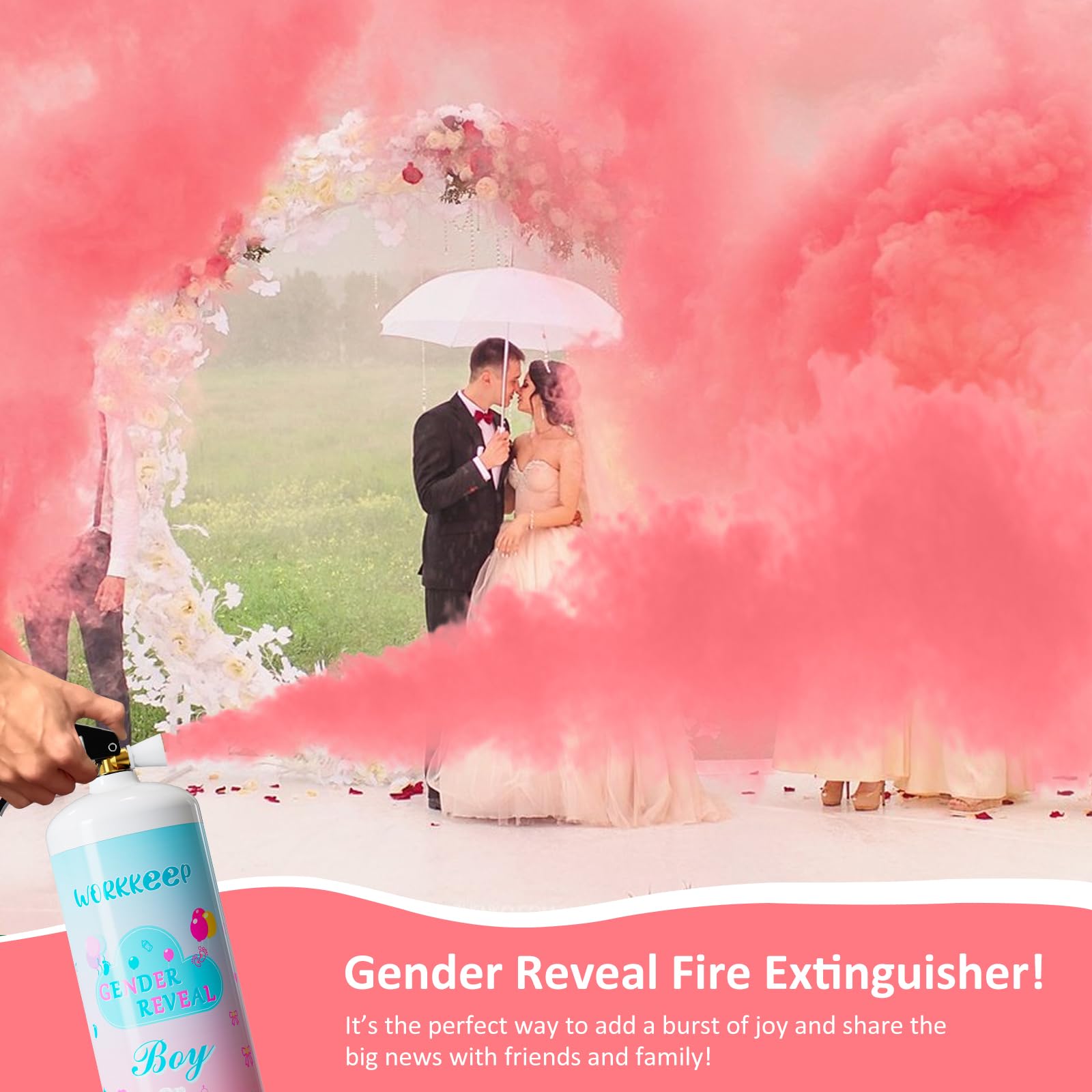 Snapklik.com : Workkeep Giant Gender Reveal Fire Extinguisher Color ...