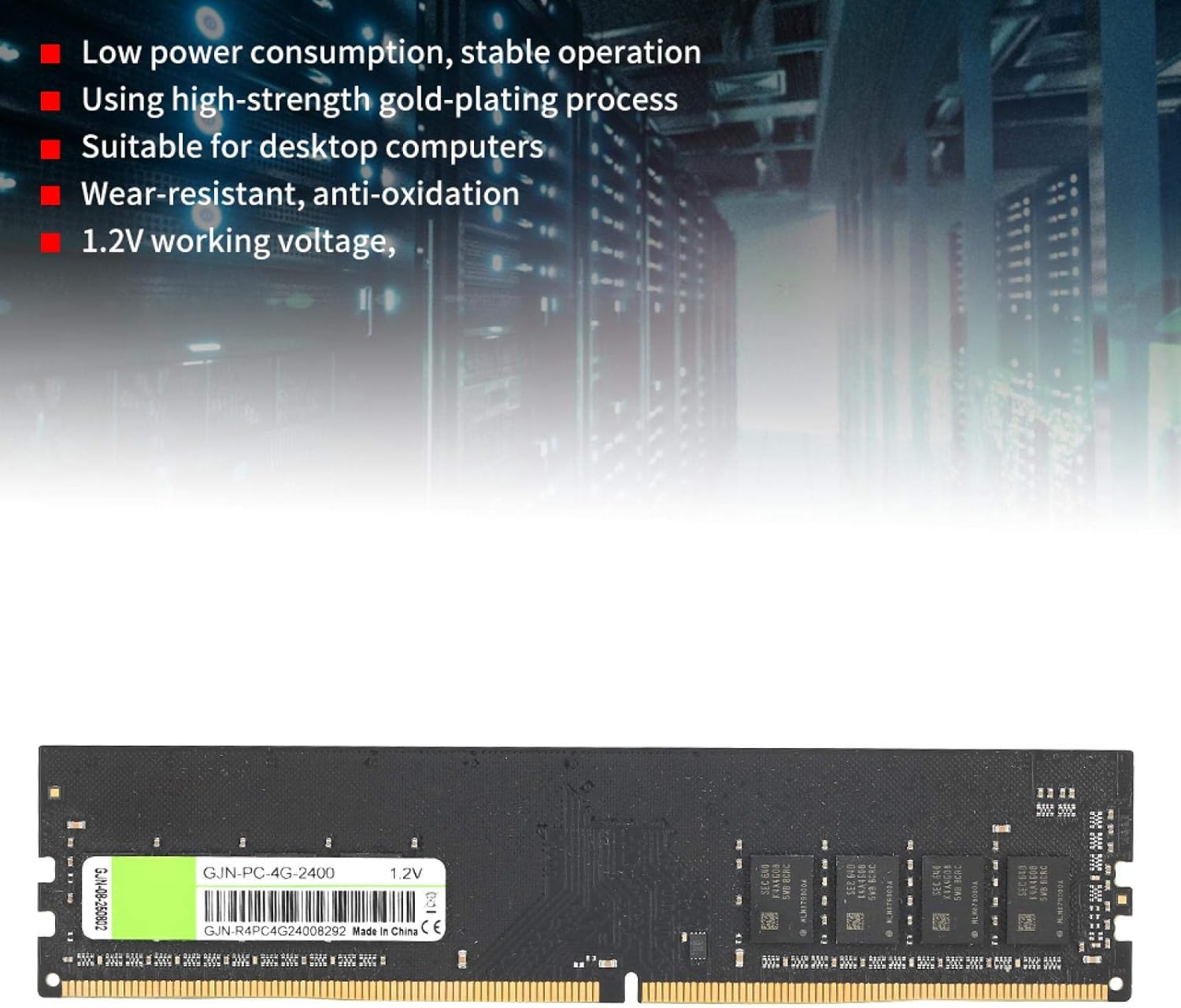 4G PC Memory Module DDR4 RAM,2400MHz DDR4 RAM with Low Power ...