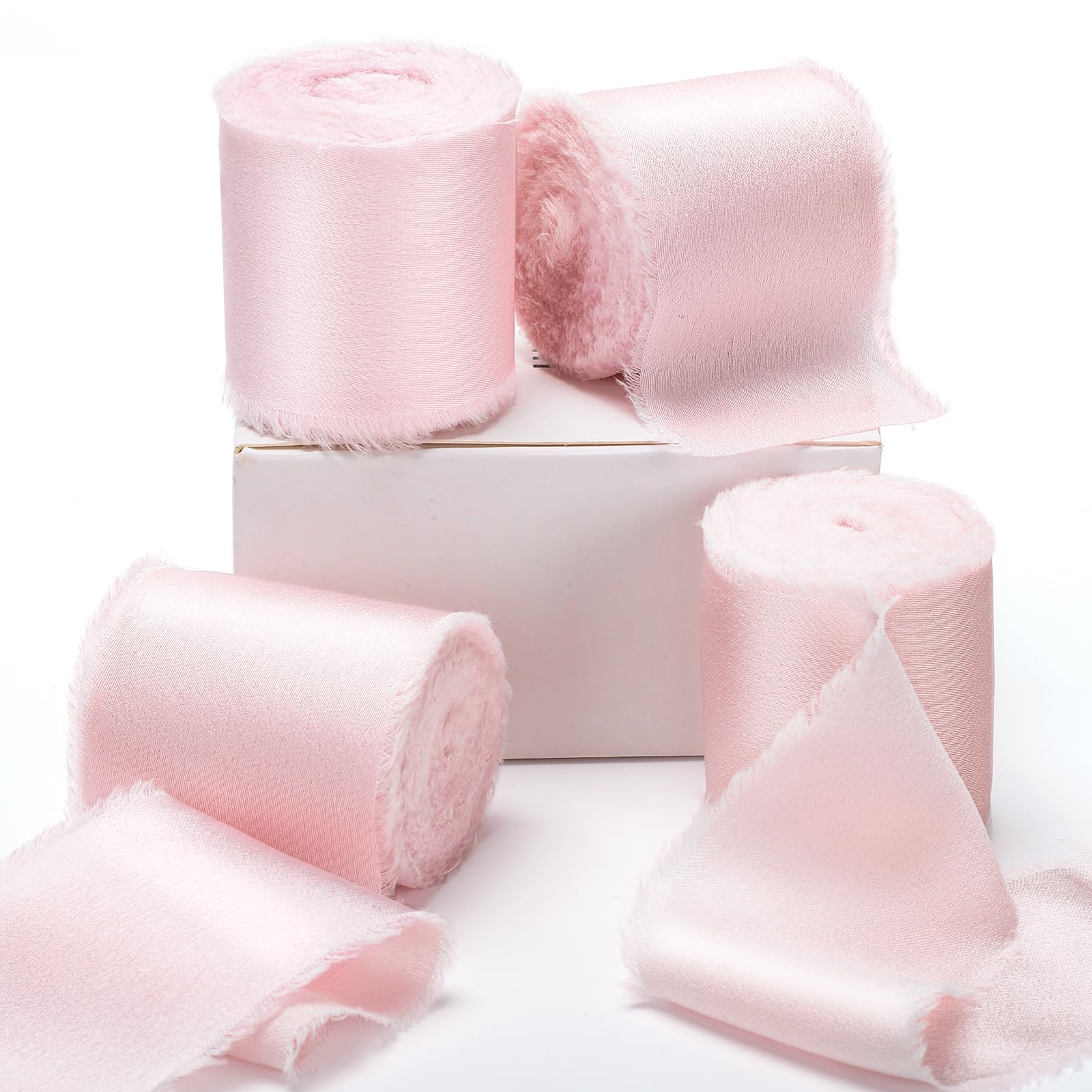 Snapklik.com : 4 Rolls Pink Ribbon 1.5" X 20 Yard Chiffon Ribbon ...