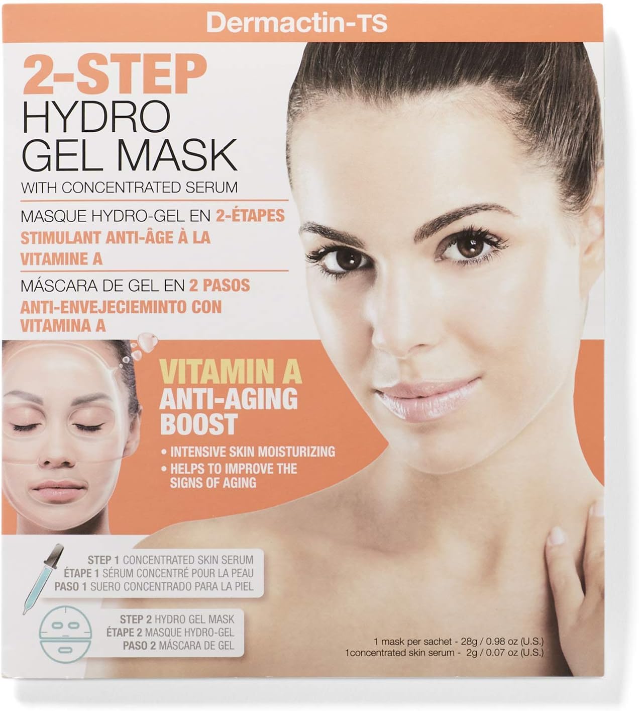 Dermactin-Ts 2-Step Hydro Gel Mask Vitamin A : Amazon.co.uk: Beauty